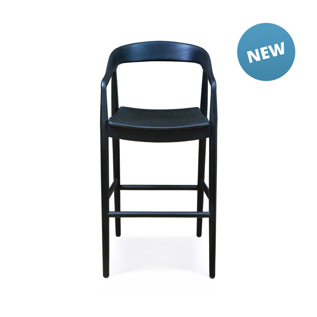 Sofia Bar Stool Black - Indocasa Furniture